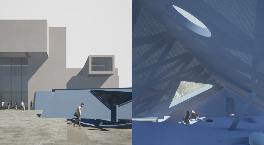 「藍屋 Blue House」5月北美館戶外廣場登場！以「藍」的空間詩意重構空間 | La Vie