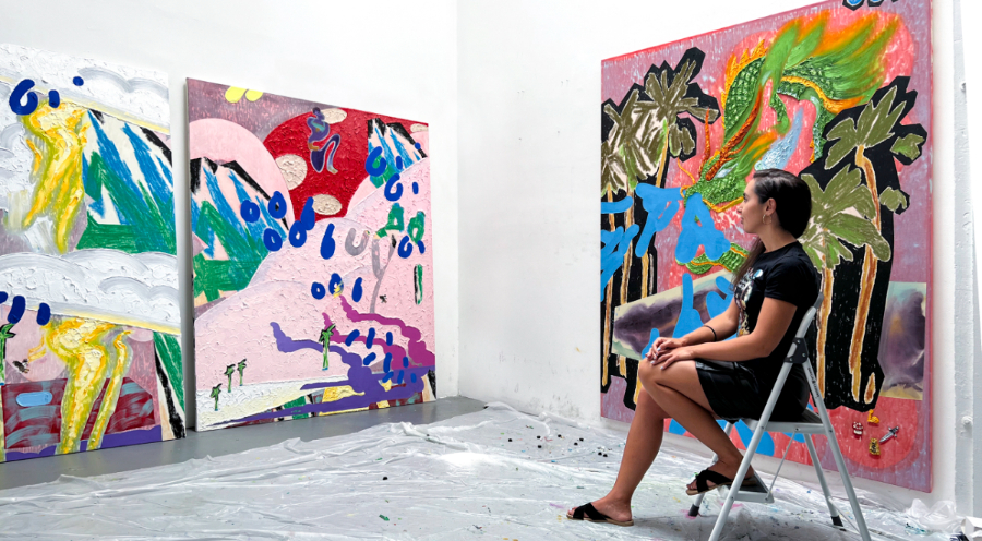 亞紀畫廊舉辦德國藝術家Hell Gette個展《CTRL3R》！結合繪畫筆觸、數位元素創造冒險史詩 | La Vie