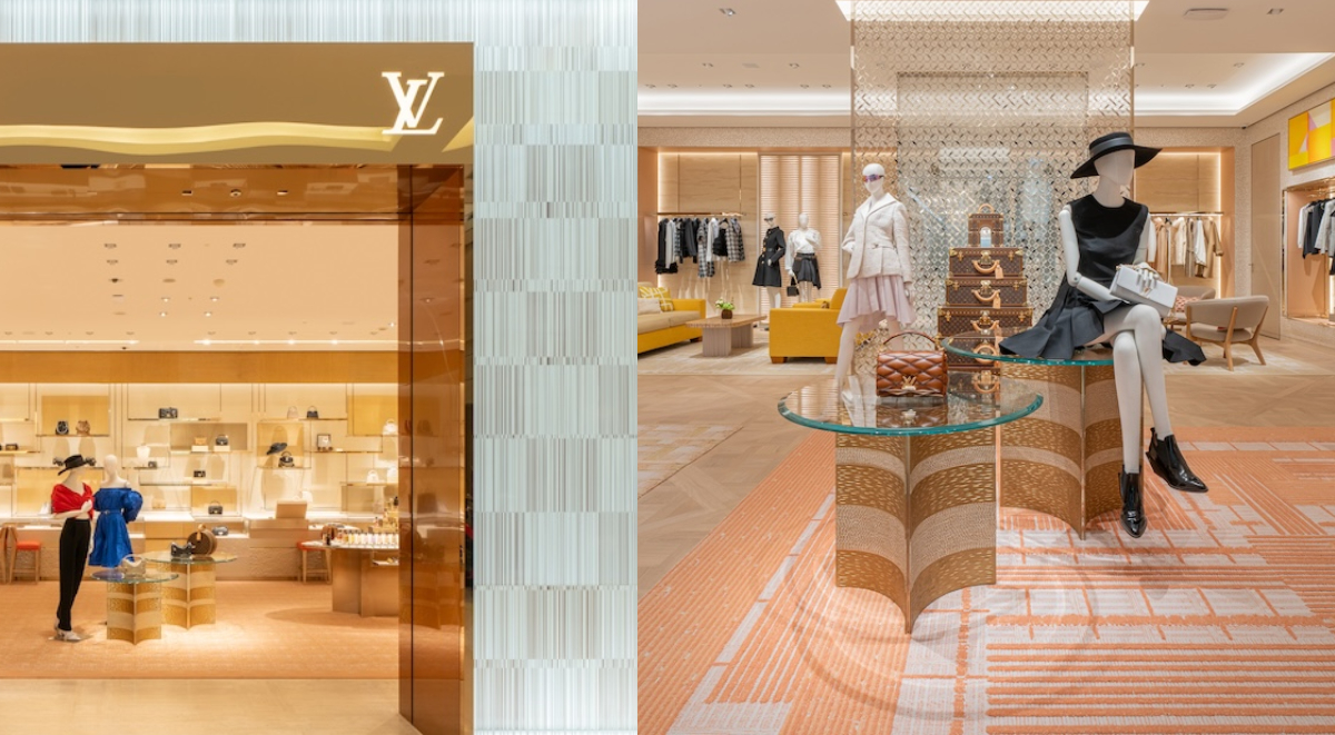 路易威登LV台北SOGO復興店大改裝！Damier棋盤格、多元材質、抽象藝術共築奢華空間 | La Vie