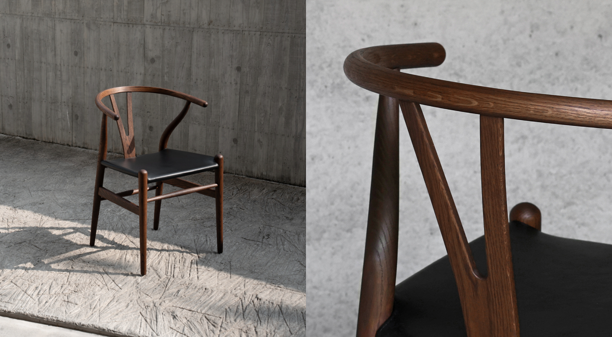 Hans J. Wegner「Y-Chair」煙燻橡木 X 墨黑皮革限定版！森/CASA重新演繹 | La Vie